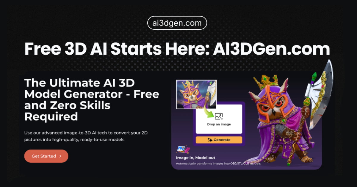 AI 3D Model Generator | Open-Launch